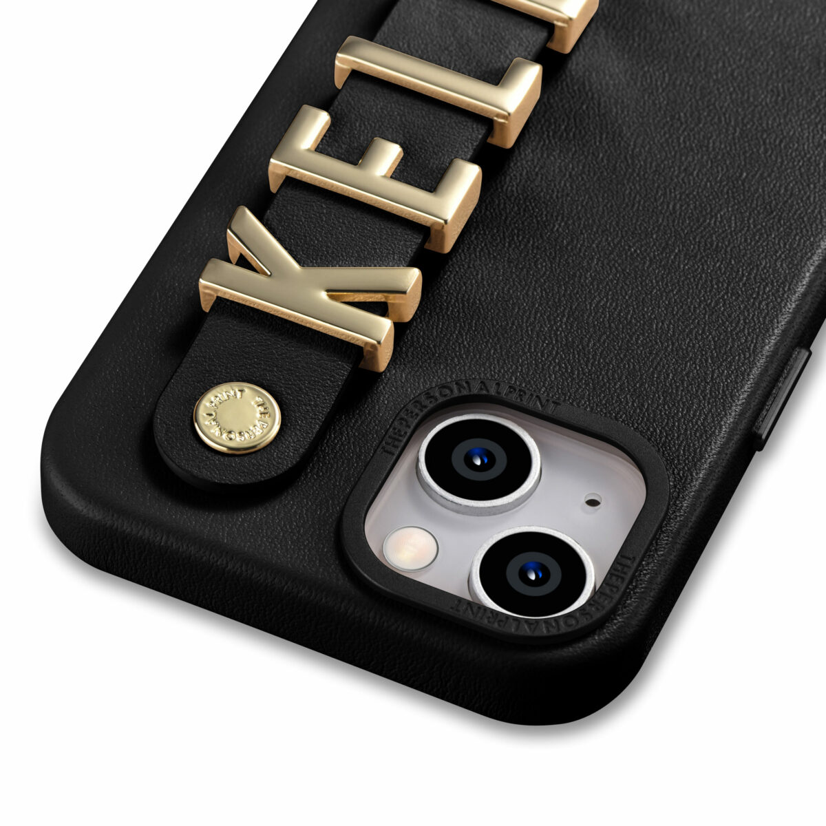 iPhone 14 Letter Strap Case- Black - Fone Express