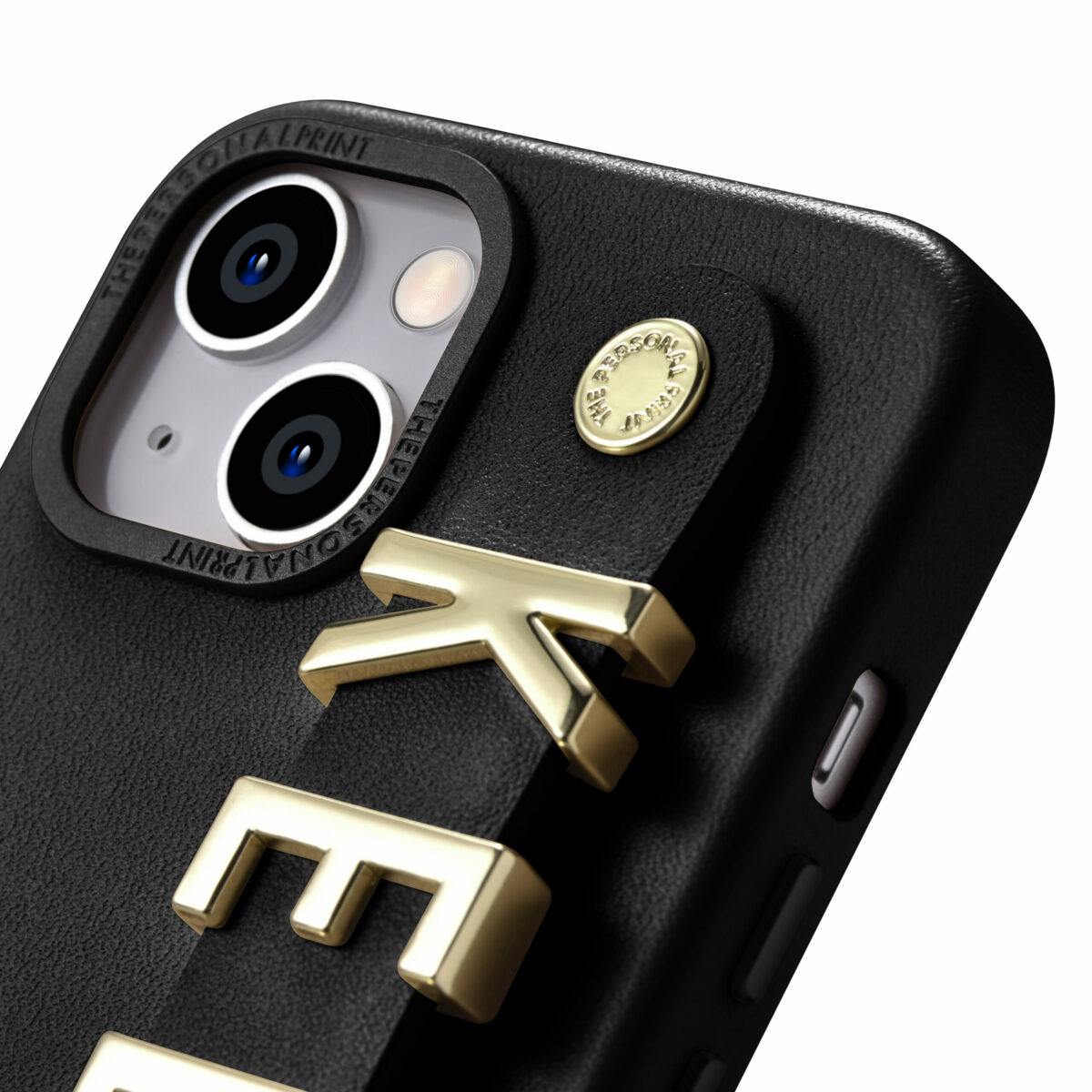 iPhone 14 Letter Strap Case- Black - Fone Express