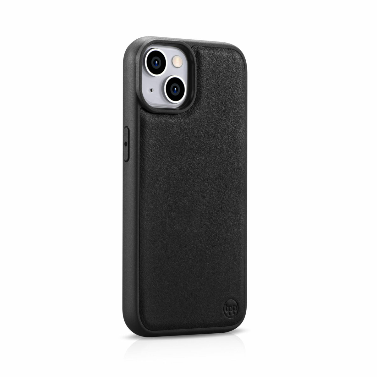 iPhone 15 Plus Nappa Leather Case with MagSafe- Black - Fone Express
